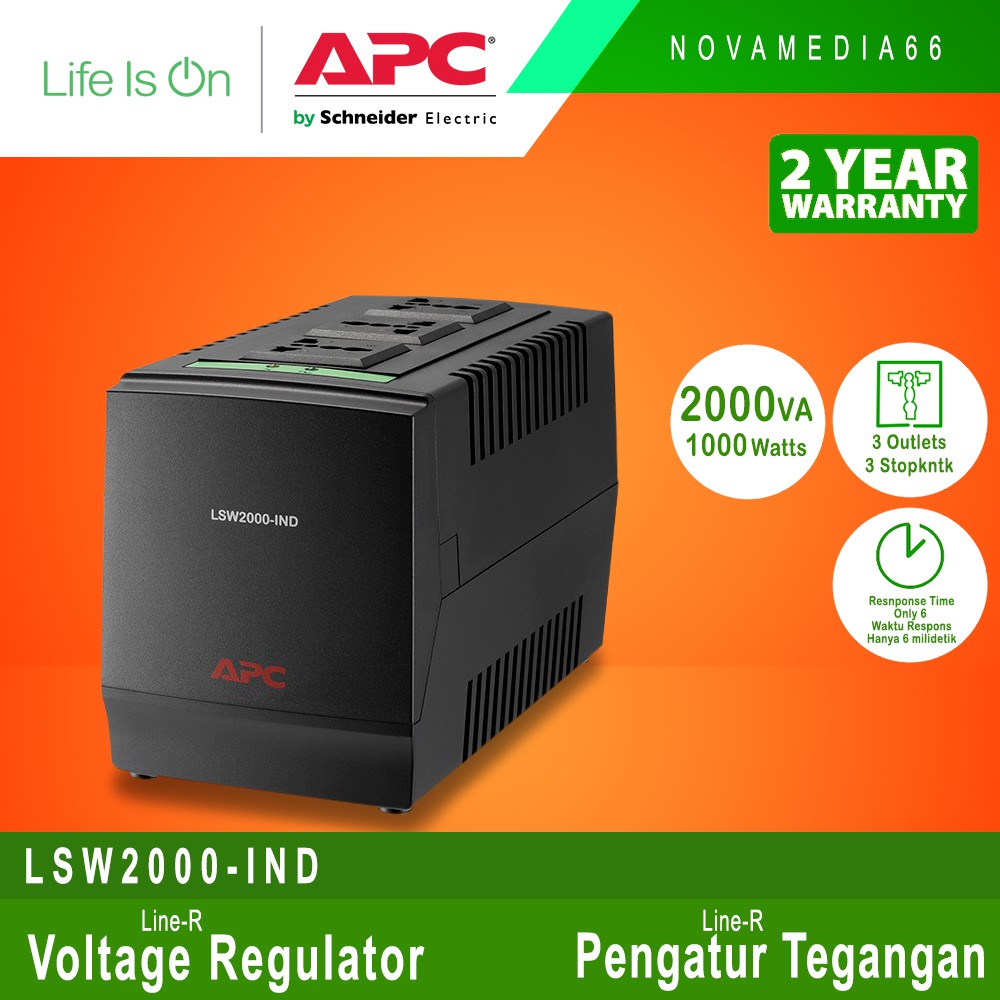 Jual Stabilizer APC 2000VA LSW2000-IND | Shopee Indonesia