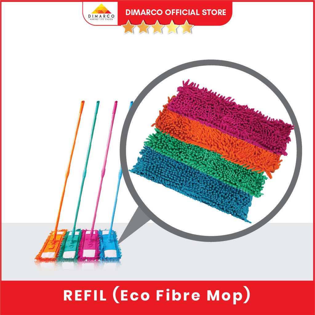 Jual (KAINNYA SAJA) Eco fibre mop REFIL microfibre alat pel multifungsi mop kualitas eropa ...