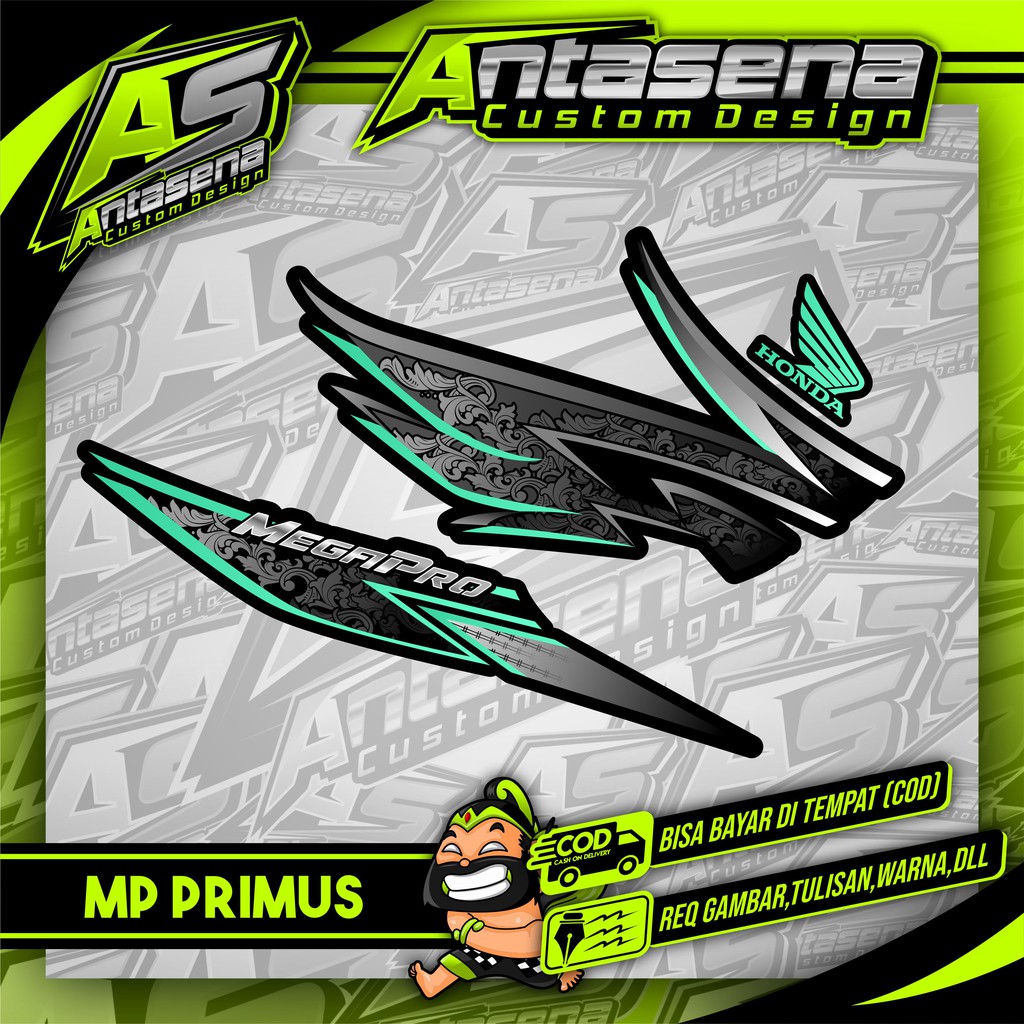 Jual Striping Megapro Primus Racing Herex Stiker Motor Variasi Honda MP ...