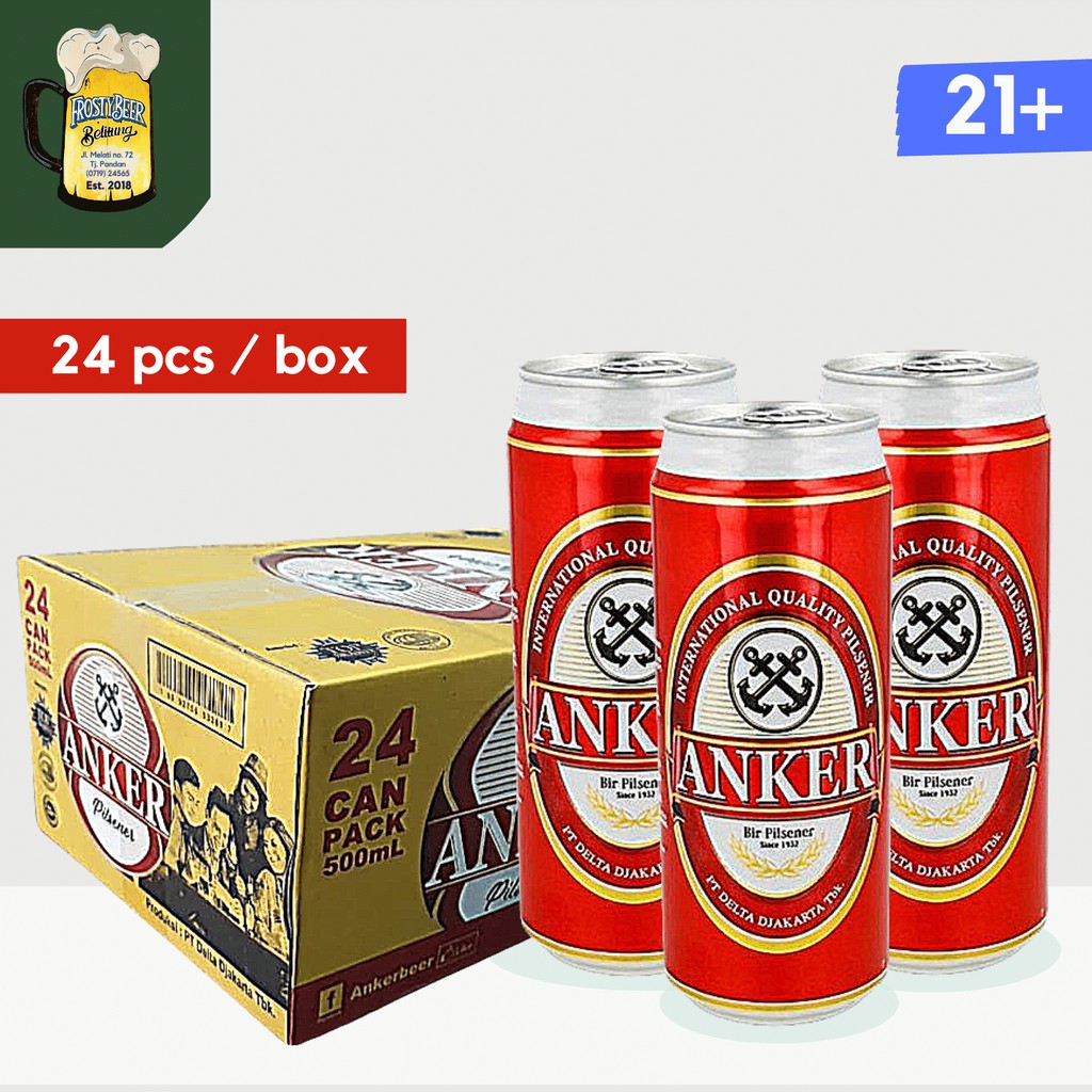 Jual Anker Beer 500 ml Can - Bir Jangkar Kaleng Besar isi 24 per box ...