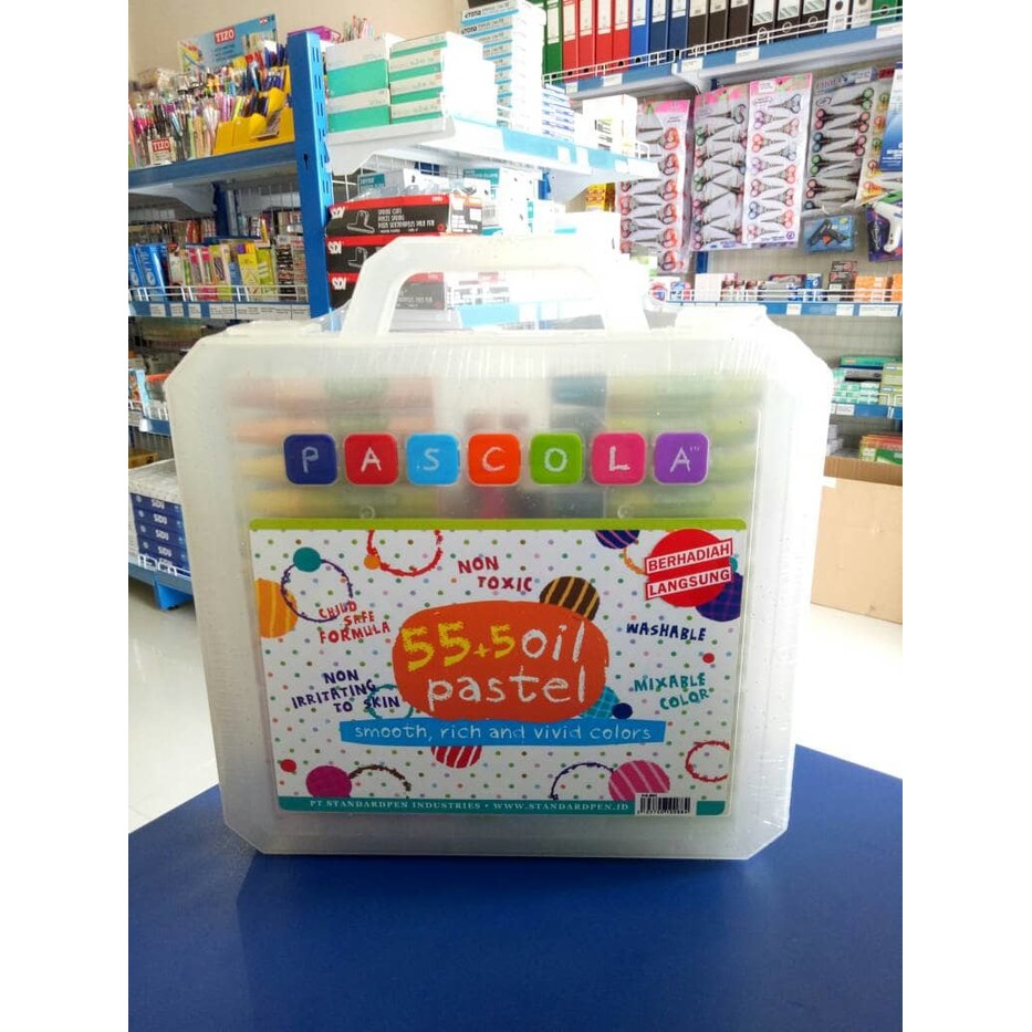 Jual Crayon 55 warna Pascola | Shopee Indonesia