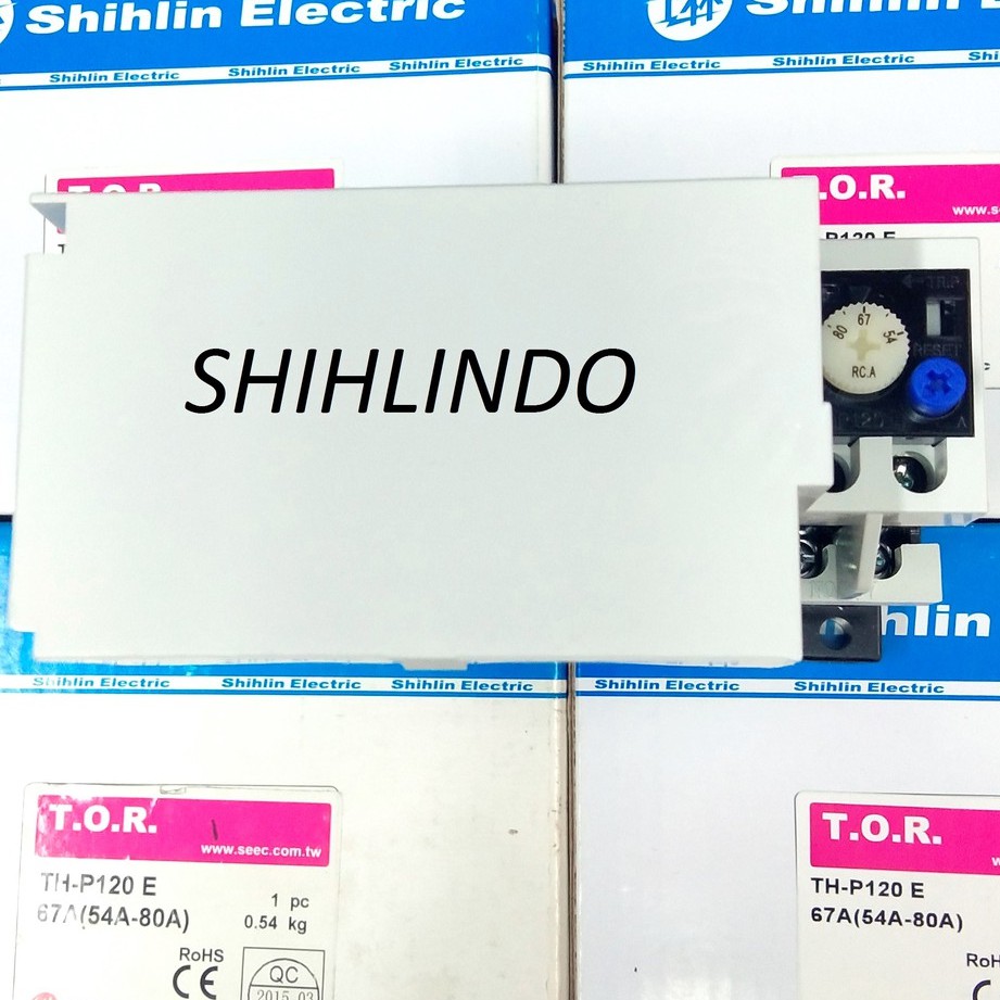 Jual Thermal Overload Relay TH-P120E Shihlin Electric 67A & 80A 1NO1NC ...