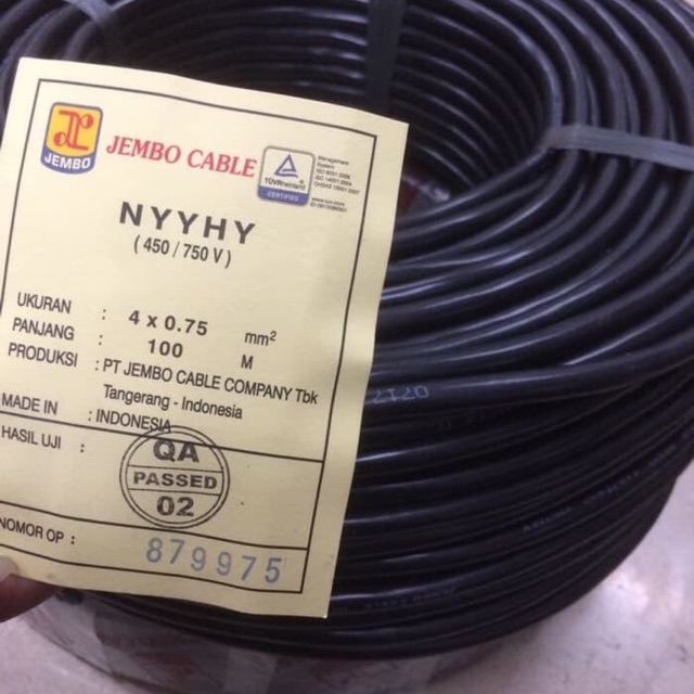 Jual KABEL JEMBO NYYHY 4x0.75 4x0,75 4 x 0.75 4 x 0,75 JEMBO 50M 50 METER | Shopee Indonesia