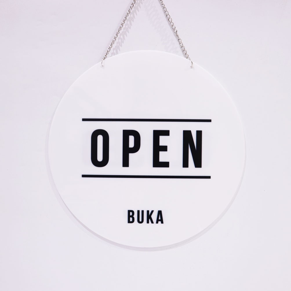 Jual Open Close Gantungan Sign Cafe Signage Toko Open Closed Restoran ...