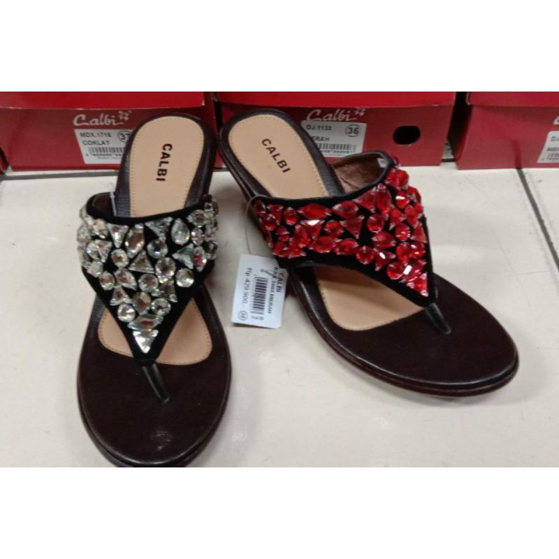 Jual Wedges Calbi Mute2 Ada 2 Pilihan Warna Merah Dan Hitam | Shopee ...