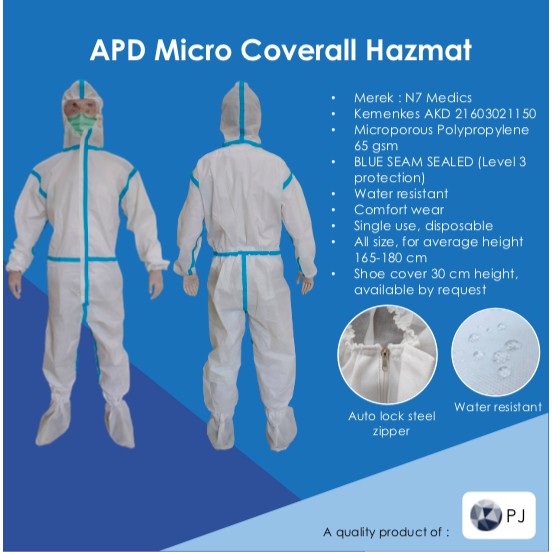 Jual APD Microporous Hazmat Coverall | Shopee Indonesia