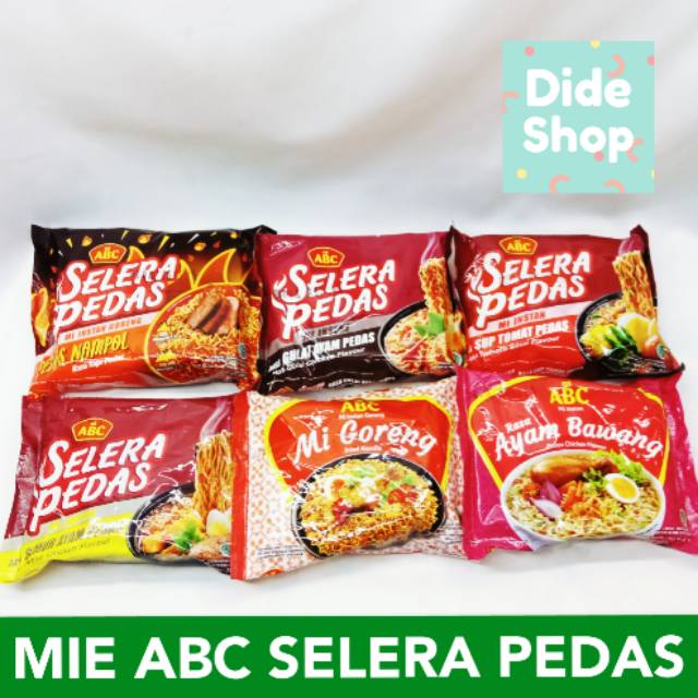 Jual Mie ABC/Mie Instan Selera Pedas 8 Varian | Shopee Indonesia