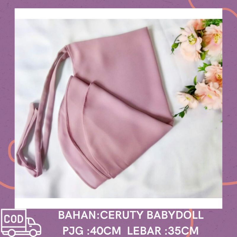 Jual Cadar Tali 2 Layer Ceruty Babydoll PREMIUM (Import Korea) tanpa jahitan bawah mata (N17 ...