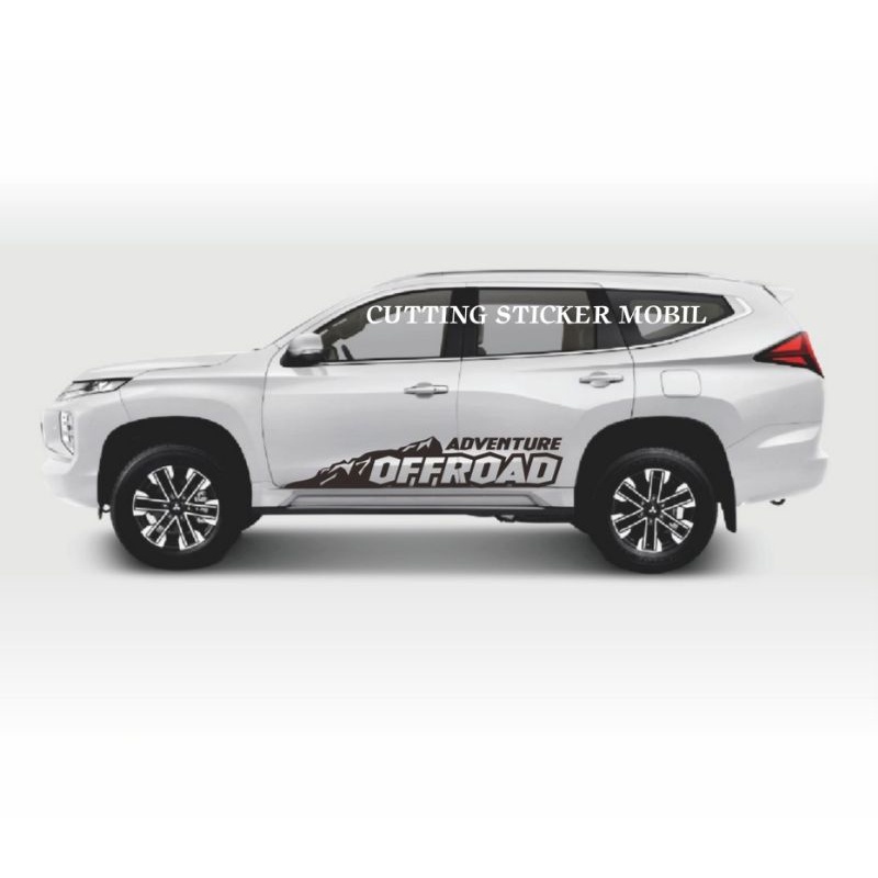 Jual CUTTING sticker PAJERO SPORT motif off road keren gahar | Shopee ...