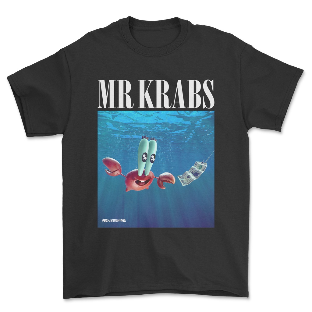 Jual KAOS SPONGEBOB MR KRABS NEVERMIND - TSHIRT ANIMASI | Shopee Indonesia