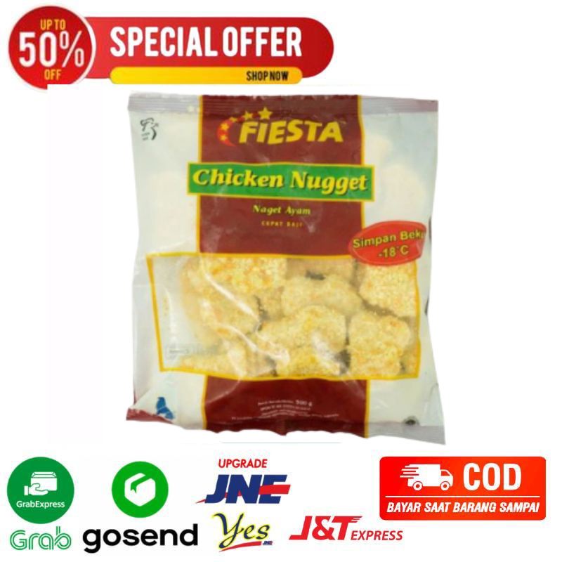 Jual FIESTA chicken nugget 500 gram | makanan beku | frozen food ...
