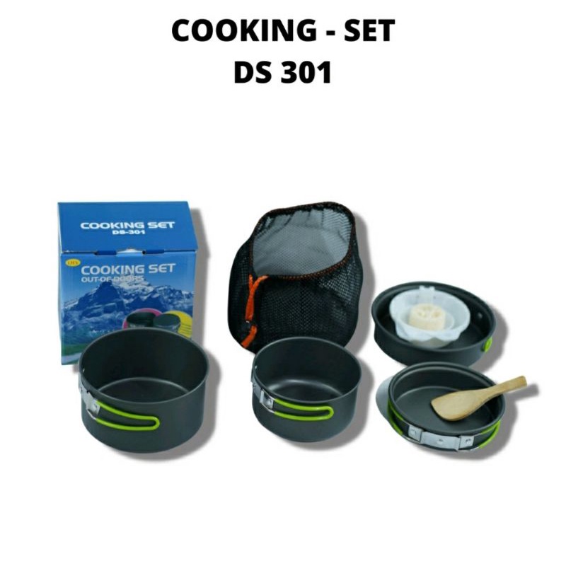 Jual Cooking Set DS-301 LWY | Cooking Set Camping | Nesting Camping ...