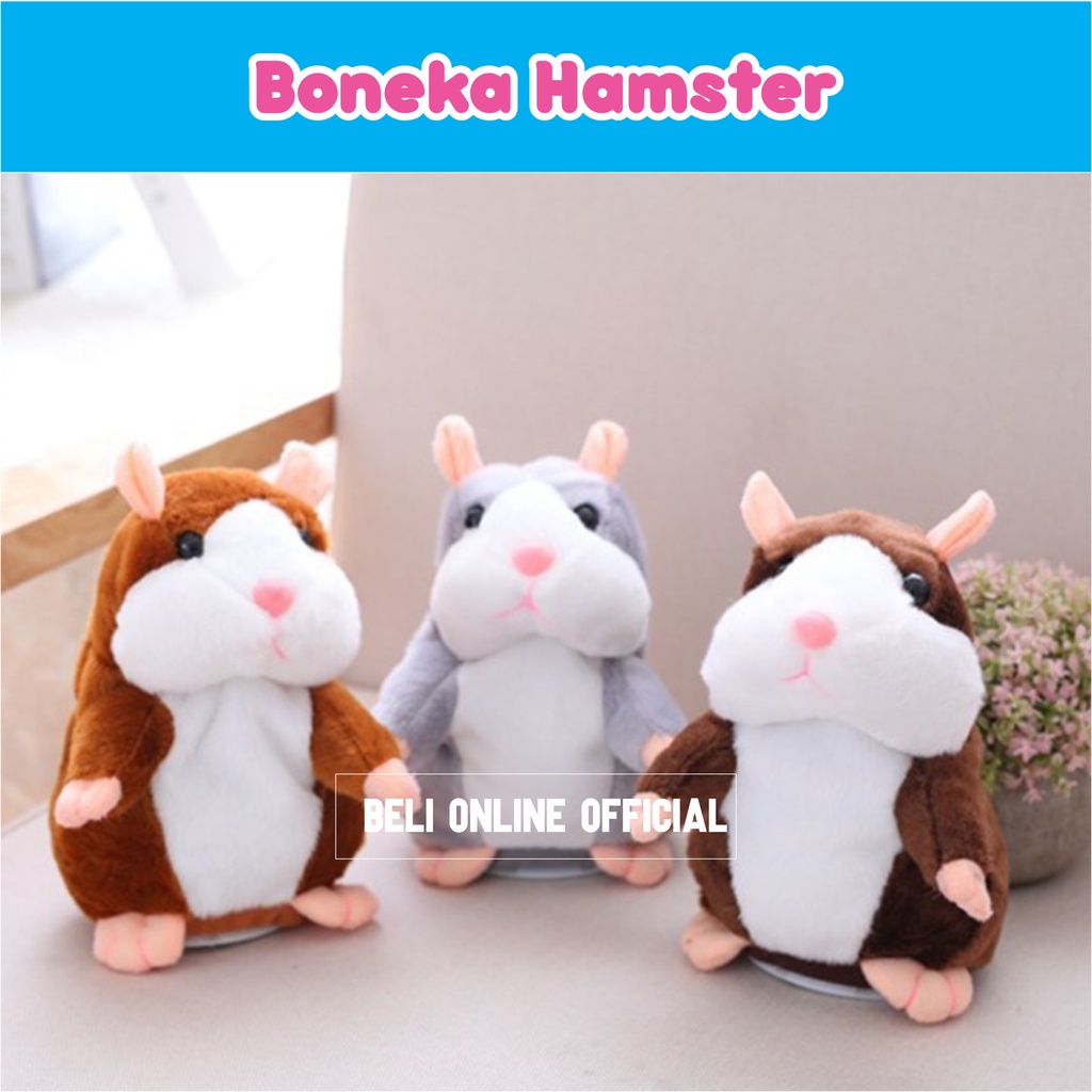 Jual Boneka Hamster Bisa Bicara /Talking Hmaster Boneka Lucu Bisa ...