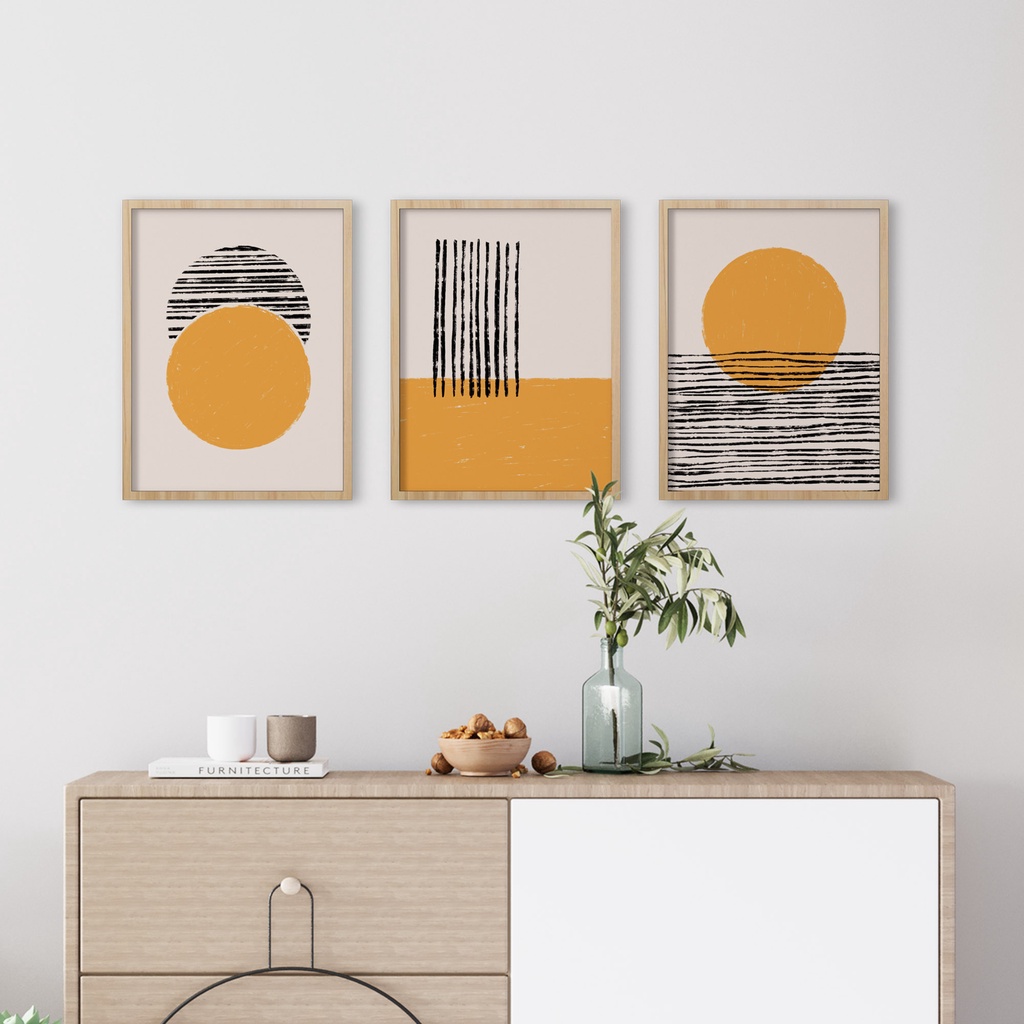 Jual Poster House Frame Poster Minimalis Honey Series Premium Frame ...