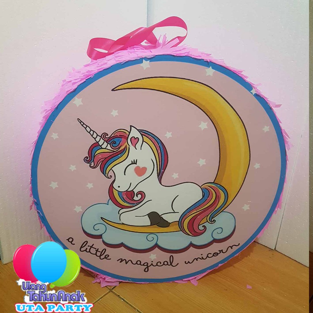 Jual Pinata unicorn bulat 50 cm / Pinata ulang tahun / Pinata bebas ...