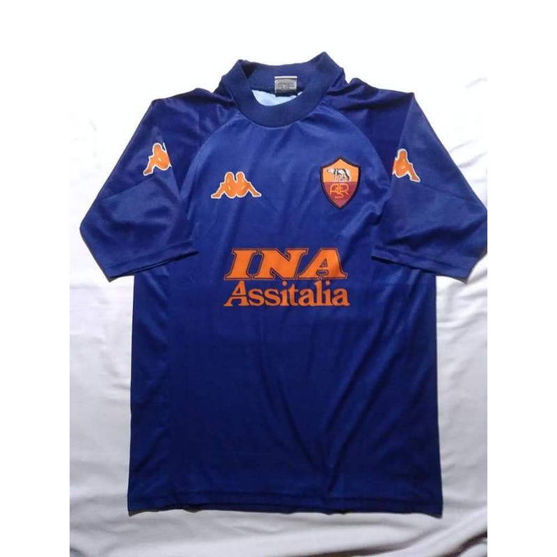 Jual Jersey AS Roma away Batistuta ukuran S(66x48) all printing logo ...