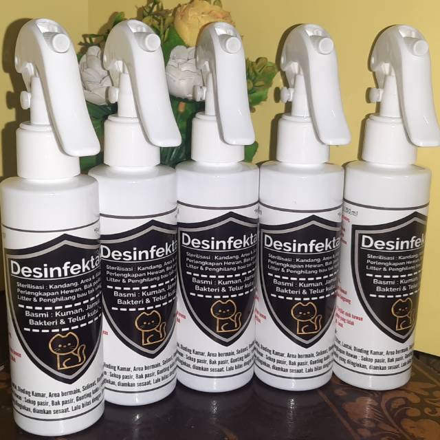 Jual Desinfektan spray 150ml untuk hewan sterilisasi kandang, box ...