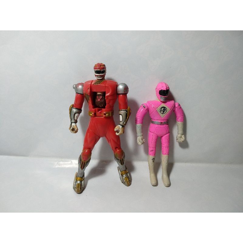 Jual Power Rangers Goggle Five Red Ranger Gogle Bandai Two Head Change ...