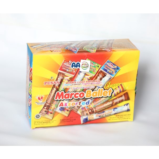 Jual PERMEN LUNAK ANEKA RASA MARCOBALLET ISI 30BUNGKUS X 6 GRAM ...