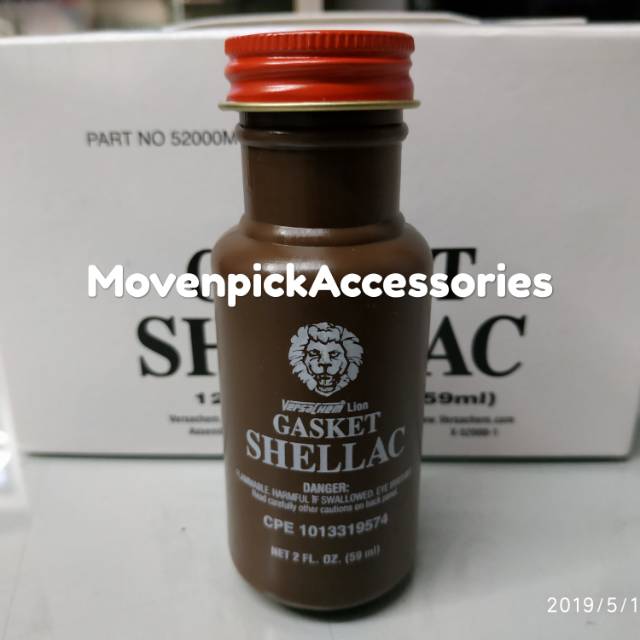 Jual GASKET SHELLAC VERSACHEM LION 59ML (ISI 12PCS) | Shopee Indonesia