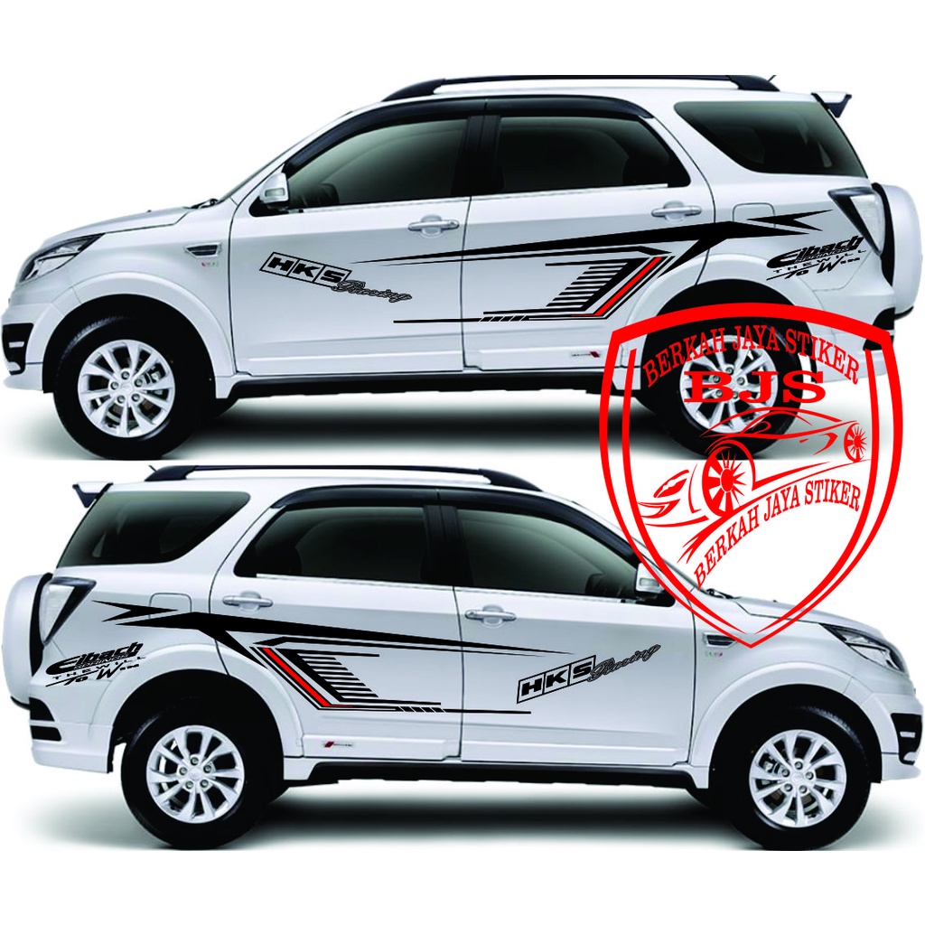Jual NEW sticker toyota rush stiker mobil toyota rush stiker daihatsu ...