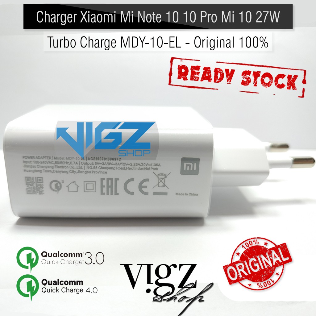 Jual Adapter Charger Xiaomi Mi9 Mi 9 Mi Note 10 10 Pro Mi 10 27W Turbo ...