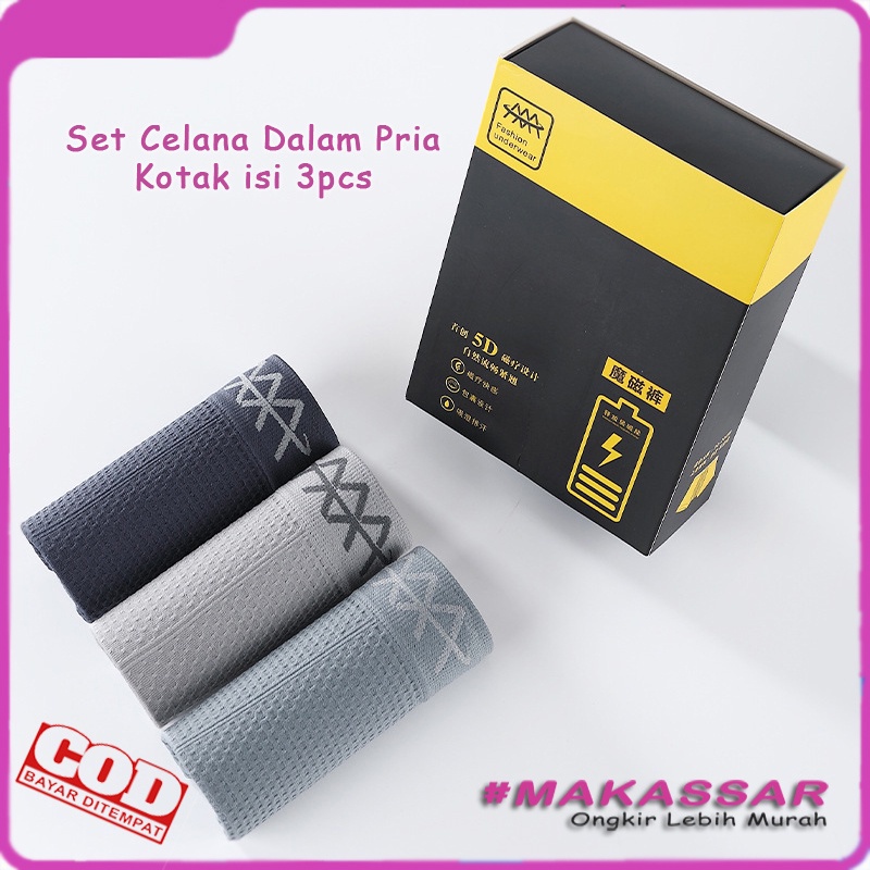 Jual Celana Dalam Pria Seamless Kotak Isi 3pcs Boxer Pria Import