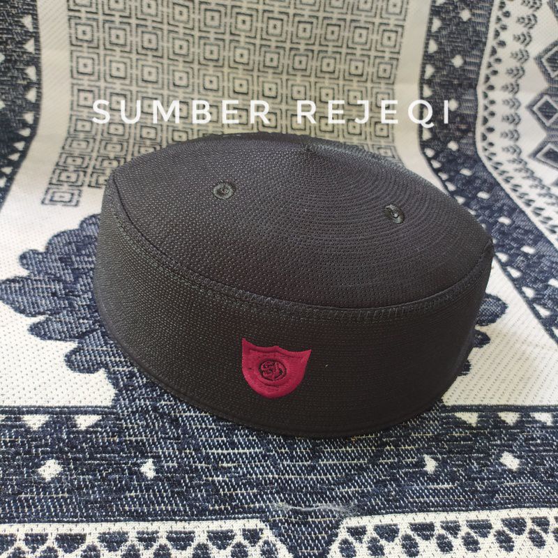 Jual PECI MALAYSIA HITAM logo merah kopyah hitam songkok hitam malaysia ...