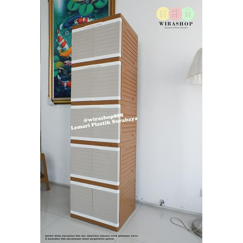 Jual Lemari Plastik Grand Mini/ Club Mini Susun 5 / lemari pakaian ...