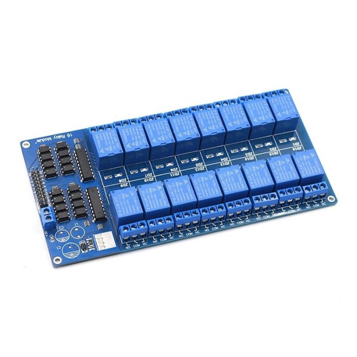 Jual Relay 5v Relay 12v 16 Channel Output 250vac 30vdc 10a With ...