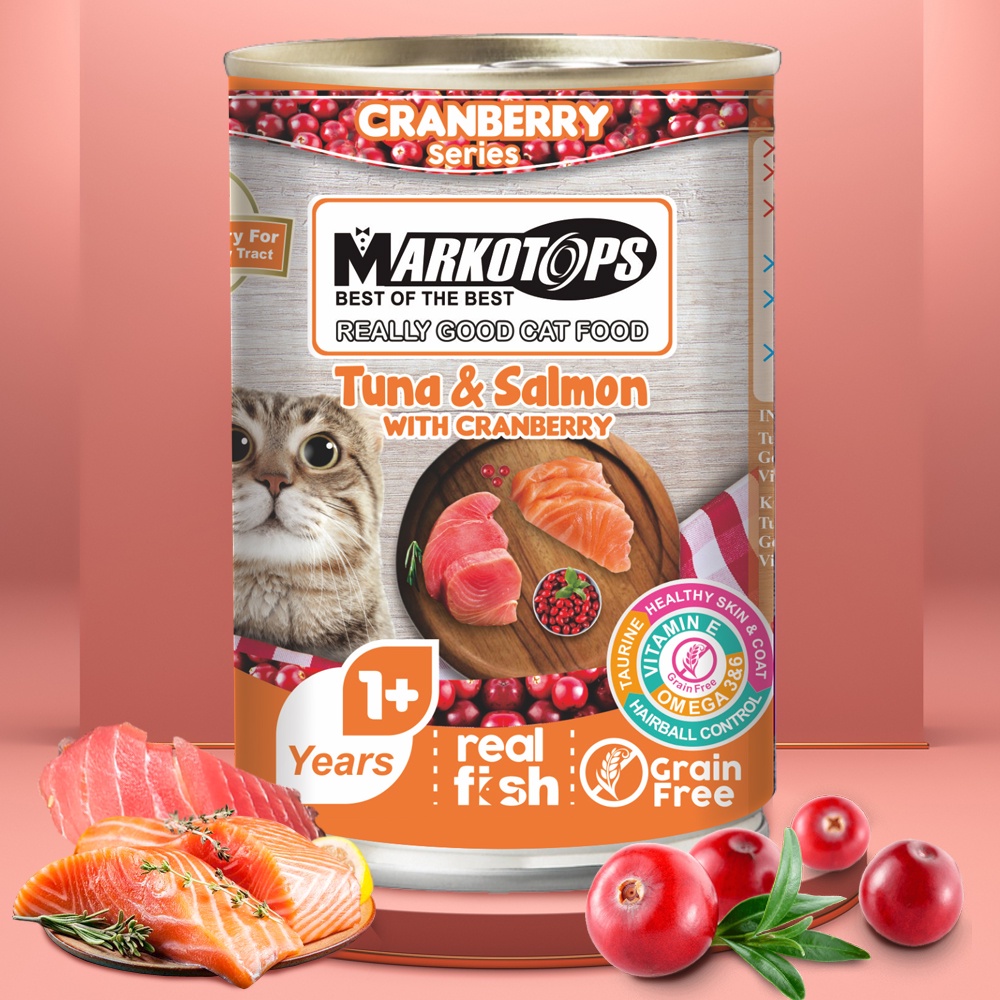 Jual MARKOTOP Kaleng 400 Gram Kitten Mother Cranberry Series All Varian ...