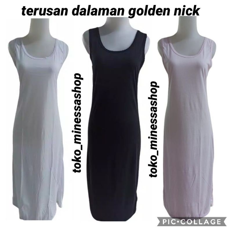 Jual Daleman Gamis Terusan Golden Nick/Ladies Vest terusan TR-80 M,L,XL ...
