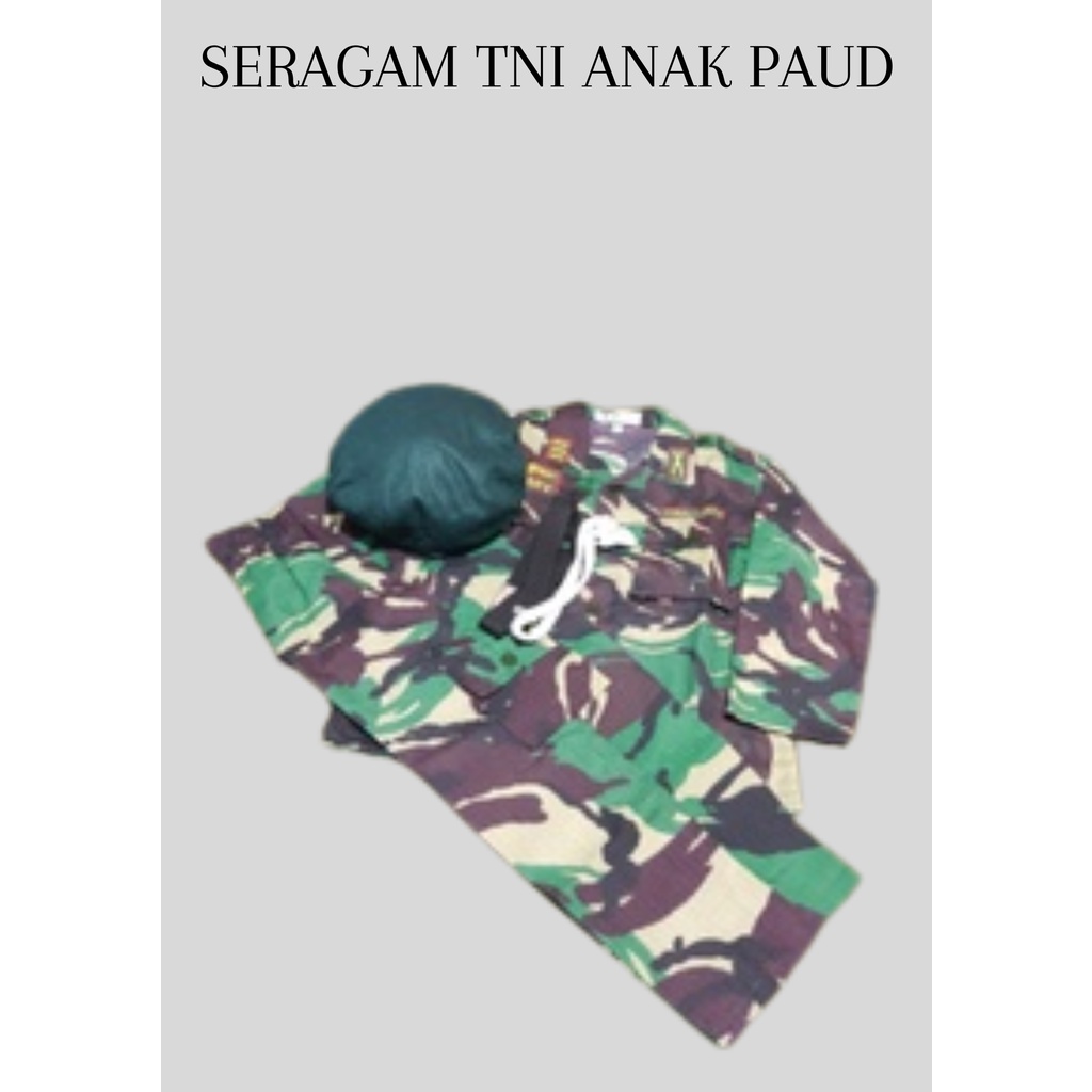 Jual SERAGAM LORENG TK/SERAGAM TNI TK /SERAGAM PROFESI | Shopee Indonesia