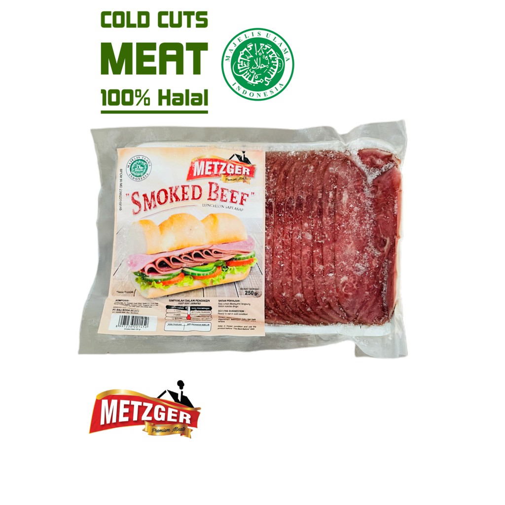 Jual Metzger Daging Sapi Asap Halal Smoked Beef 100gr | Shopee Indonesia
