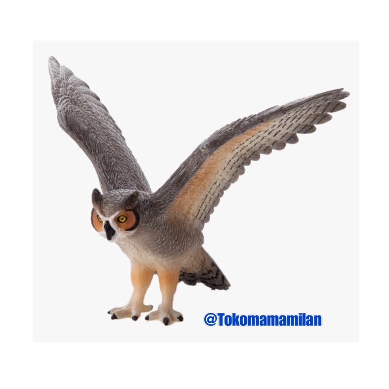 Jual Mojo | Mojo Fun Animal Figurine Great Horned Owl / Burung Hantu ...
