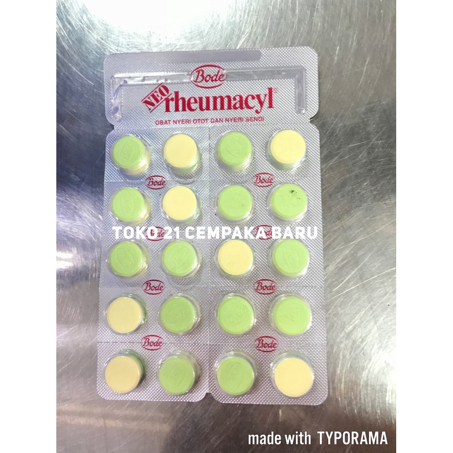 Jual NEO RHEUMACYL 1 STRIP @ 20 Tablet | Obat Nyeri Otot Sendi ...