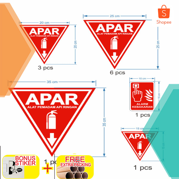 Jual Paket Papan Sign APAR 12 pcs Elegan | Shopee Indonesia