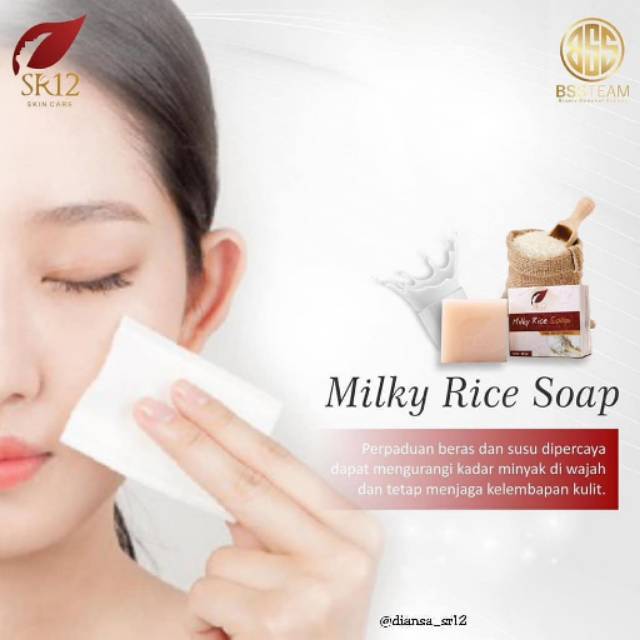 Jual MILKY RICE SOAP SR12 / SABUN BERAS SUSU | Shopee Indonesia