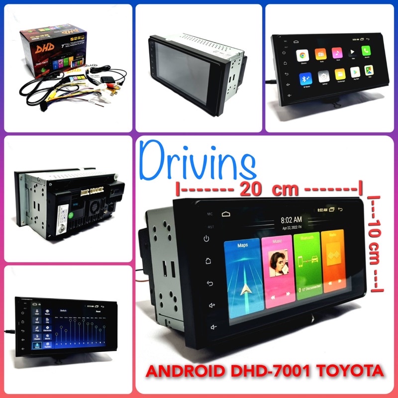 Jual HEAD UNIT DOUBLE DIN ANDROID DHD-7001T TOYOTA 7” INCH MIRRORLINK ...
