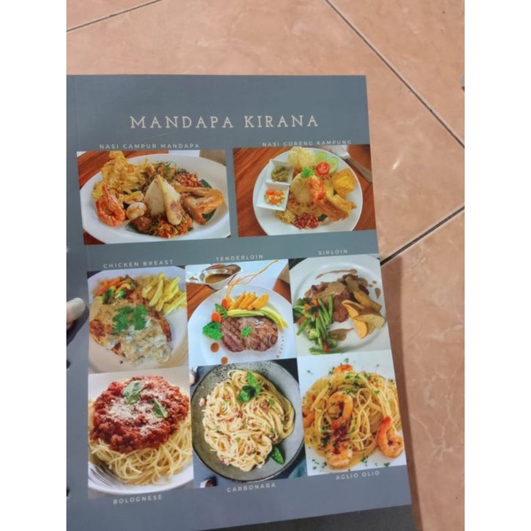 Jual cetak menu kertas ap 260 grm | Shopee Indonesia