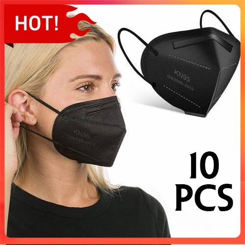 Jual MASKER KN95 HITAM 5PLY 5 PLY EARLOOP ISI 10 PCS BLACK | Shopee ...