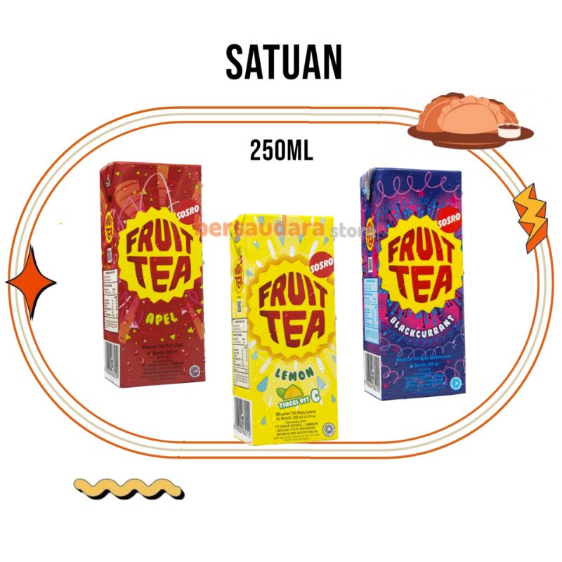Jual Fruit Tea Sosro Kotak 250 ml satuan | Shopee Indonesia
