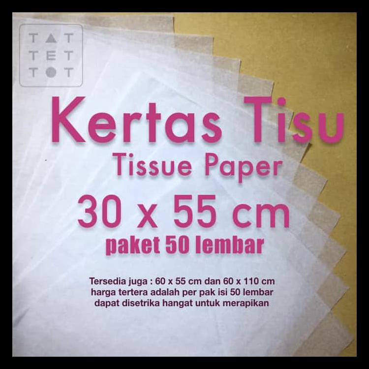 Jual Kertas Tisu | 30 X 55 | 100 Lembar | Tissue | Paper | Bungkus ...