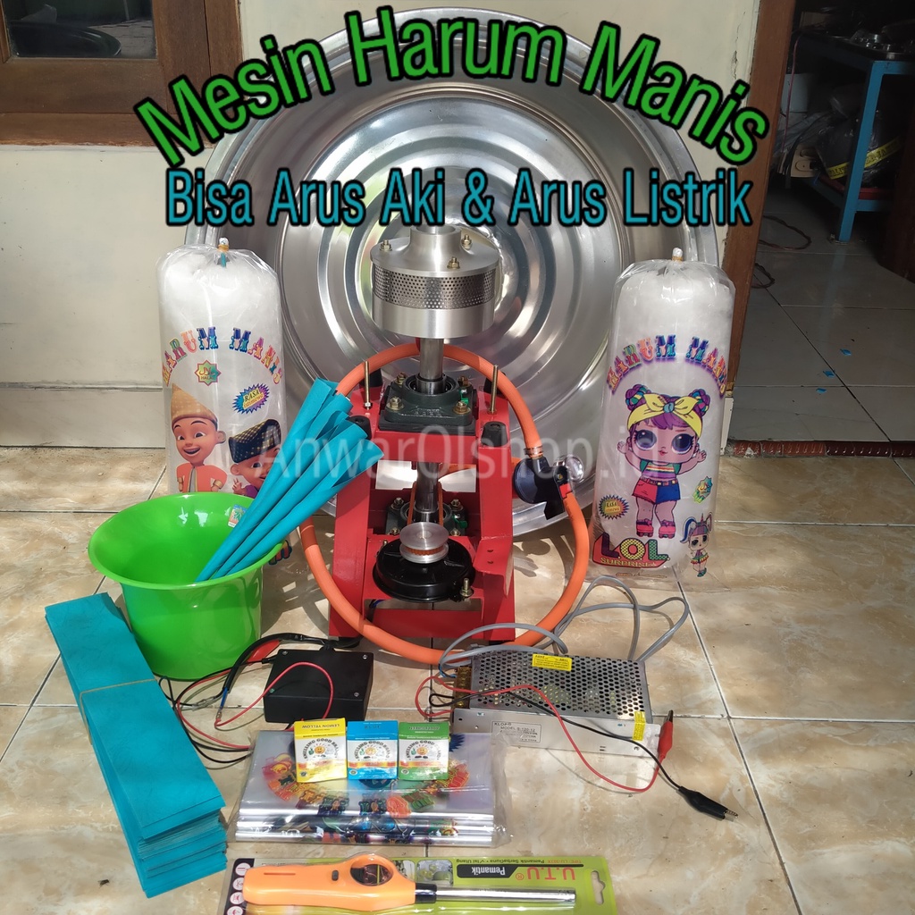 Jual Mesin Harum Manis As Besar Full Set/Bisa Arus Aki & Arus Listrik ...