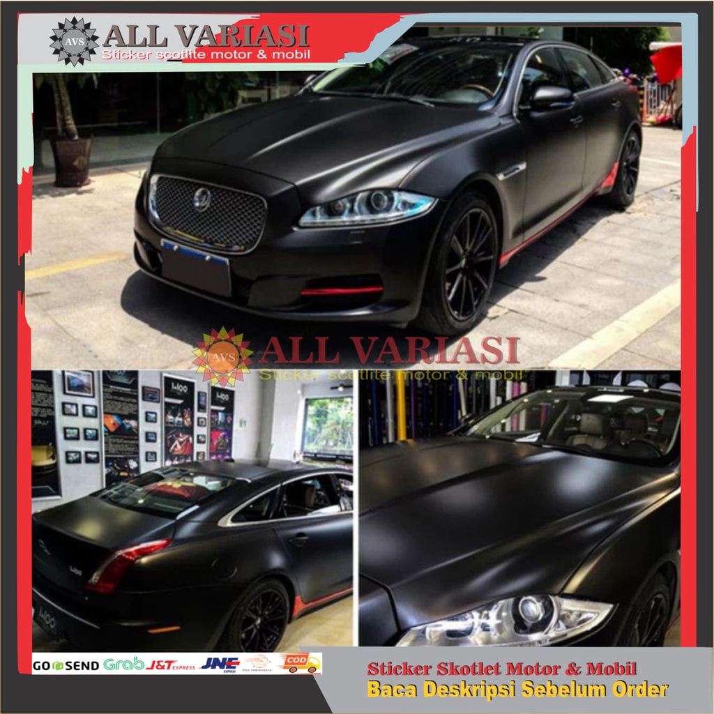 Jual STIKER SCOTLET HITAM DOFF/STICKER SCOTLITE VINIL BLACK BUAT MOTOR ...