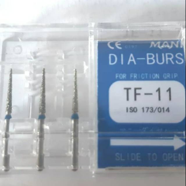 Jual MANI BUR KODE TF-11 DIAMOND BURS HIGHSPEED Dental Bur kecepatan ...
