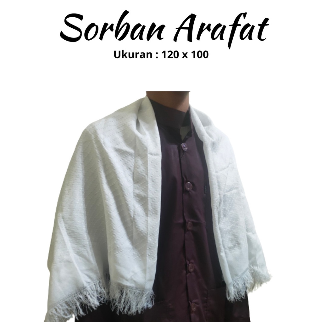 Jual Sorban Arafat Putih Polos - Sorban Kain Arab - Grosir Haji ...