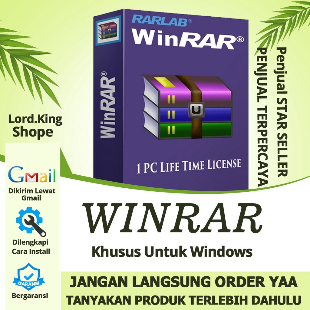 Jual Winrar License Resmi / Winrar Terbaru / Winrar Full Version ...