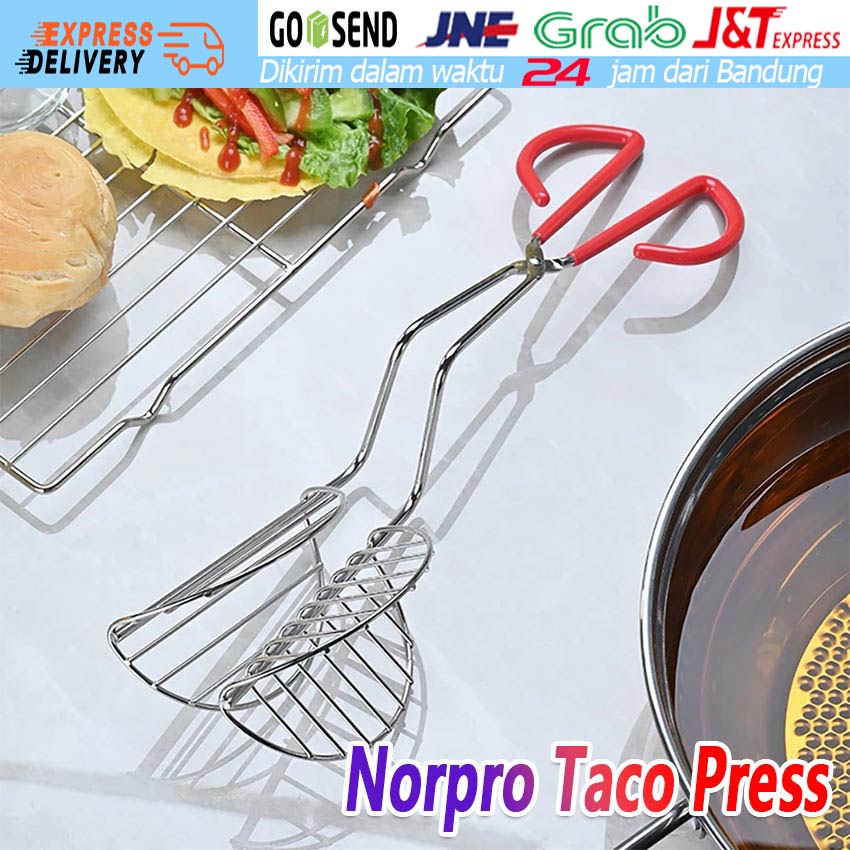 Jual Norpro Taco Press Tacos Shell Maker Press Penjepit Penggorengan ...