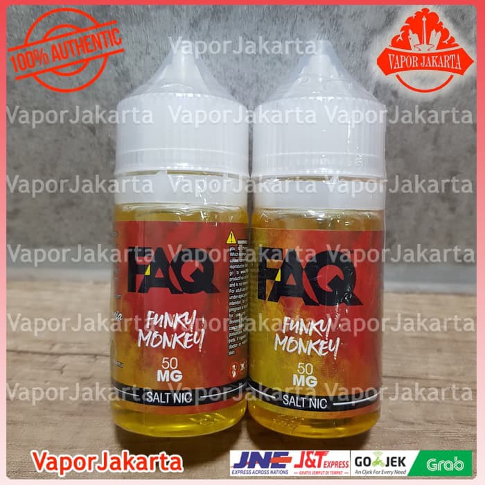 Jual SALT NIC FAQ Funky Monkey USA Authentic Cukai | Shopee Indonesia